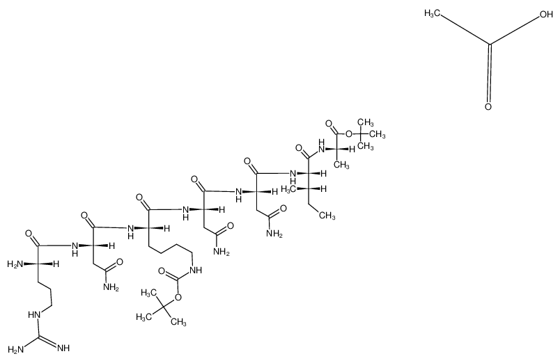 China H-Arg-Asn-Lys(Boc)-Asn-Asn-Ile-Ala-O-t-Bu*(CH3COOH)3 CAS:97391-66 ...